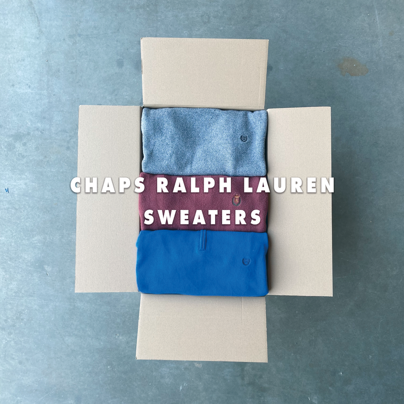30x CHAPS BY RALPH LAUREN SWEATERS GRADE B – Vintage Suppliers 1989